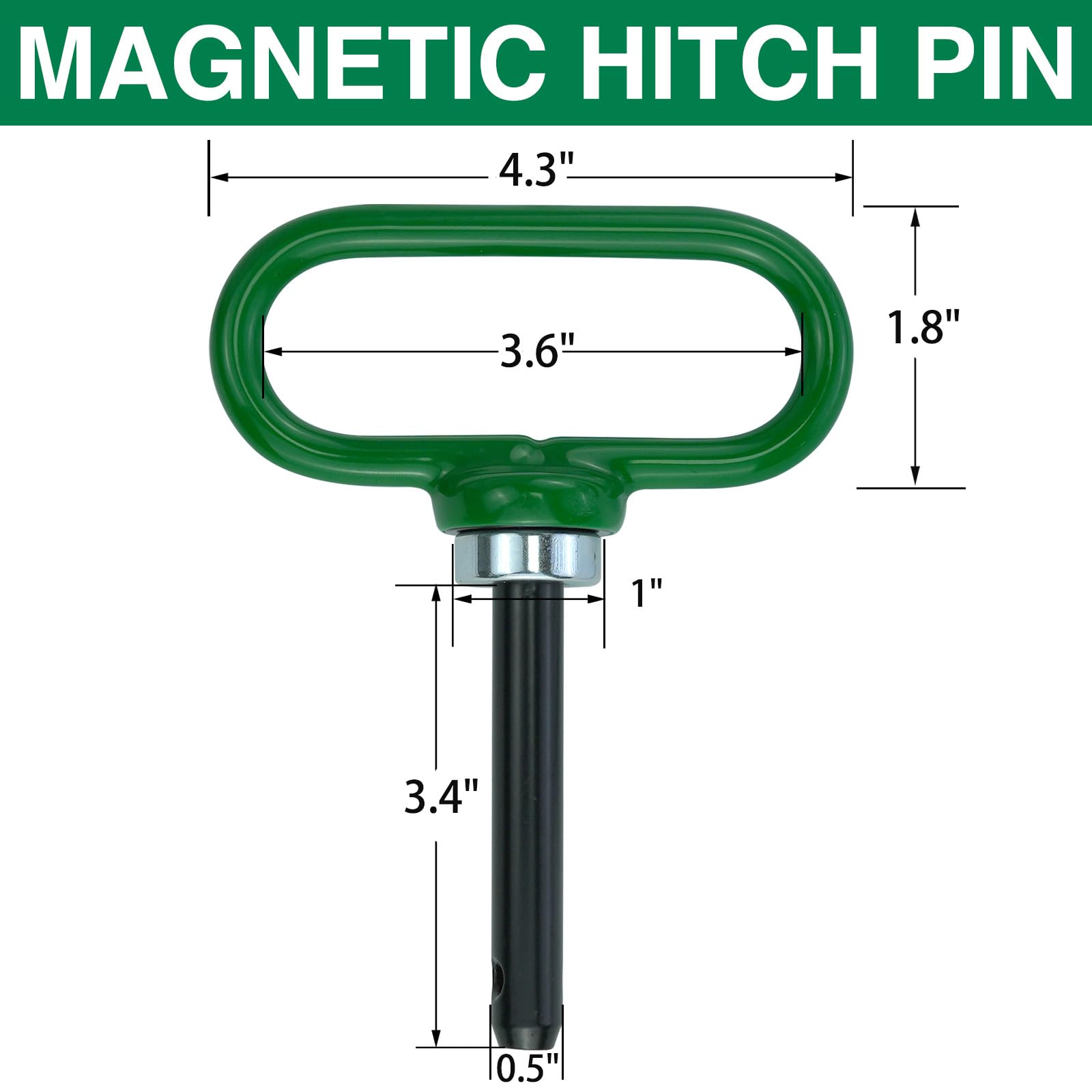 Snapklik.com : Universal Towing Hitch Kit 3/4" Zero Turn Mower Hitch ...