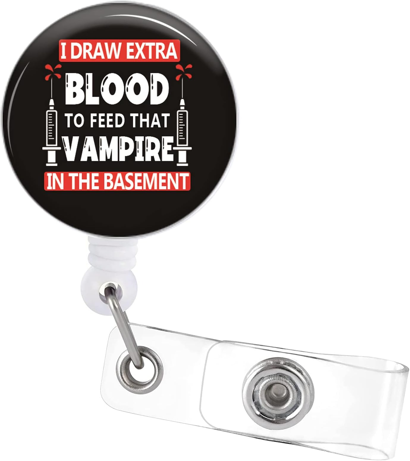 Amazon.com : Badge Reel Retractable with Alligator Clip Funny ...