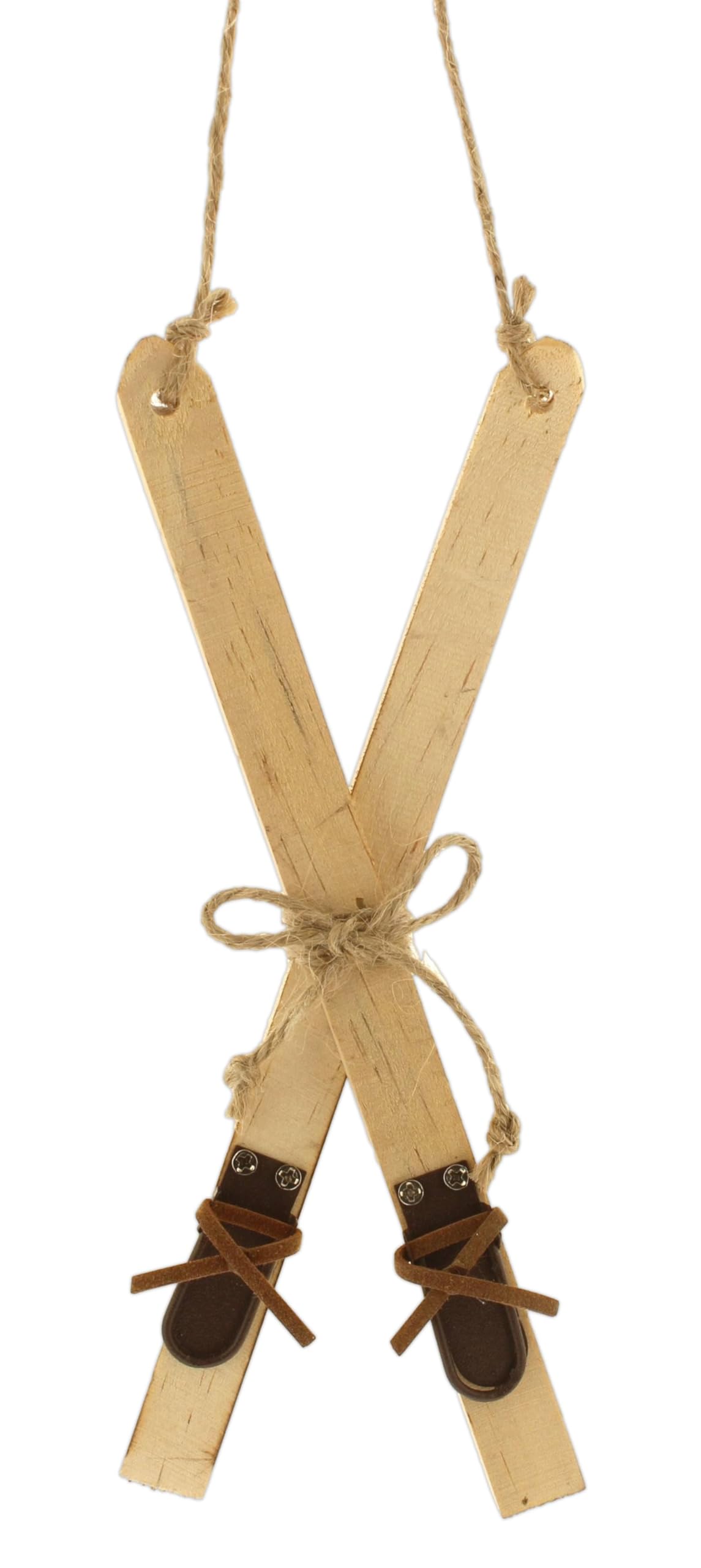 Amazon.com: The Bridge Collection 7" Wooden Set of Snow Skis Ornament ...