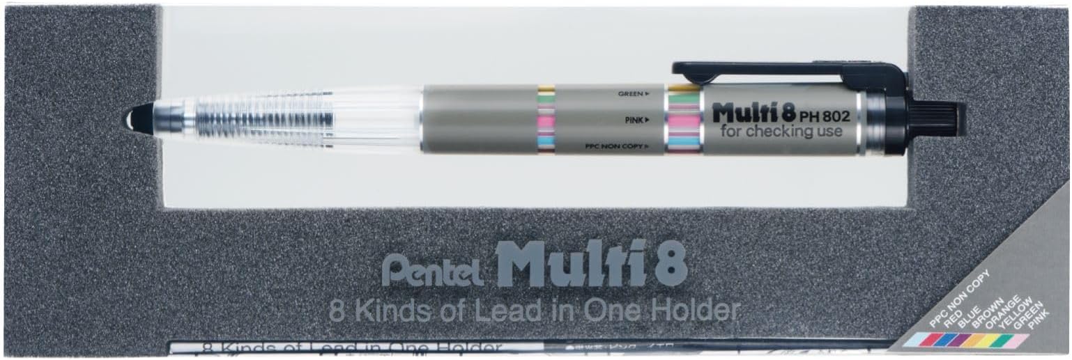 Pentel Pencil Lead Holder and Lead Set, Multi 8 Set (PH802ST) : Amazon ...