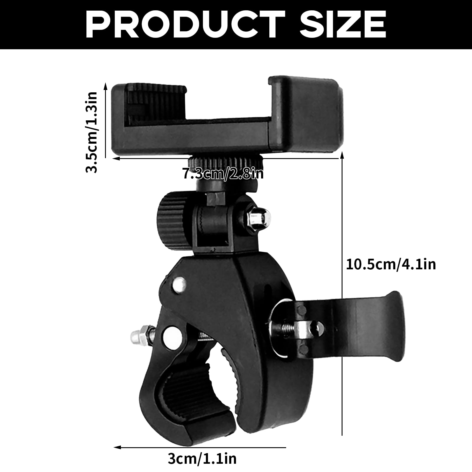 Mic Stand Phone Holder, Mic Stand Phone Holder Mount With 360 Rotation ...