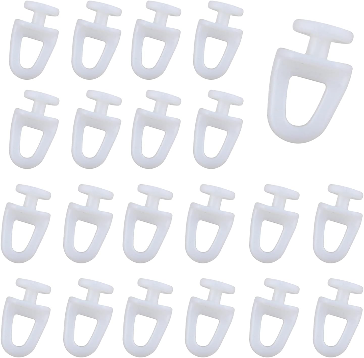 Amazon.com: ZZLZX Curtain Track Rollers 60PCS 11mm/0.43Inch Dia White ...