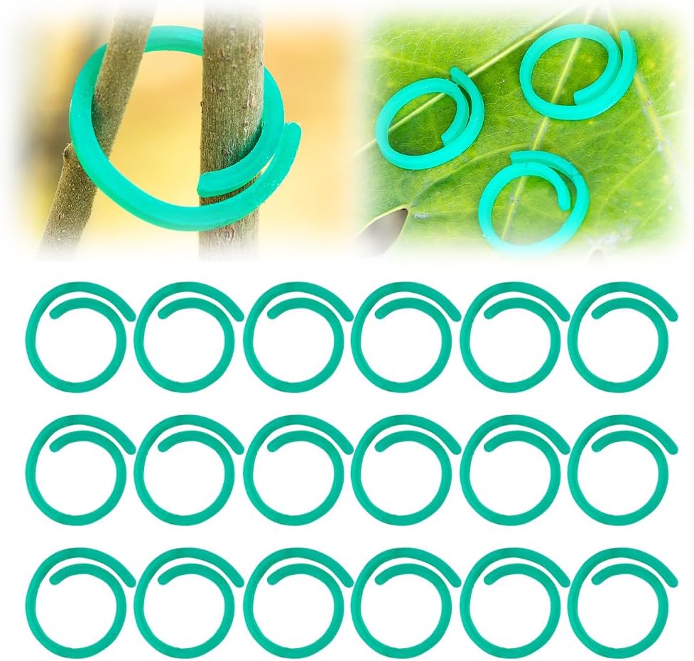Amazon.com : 200 PCS Plant Support Clips, Secured Plastic Plant Clips ...