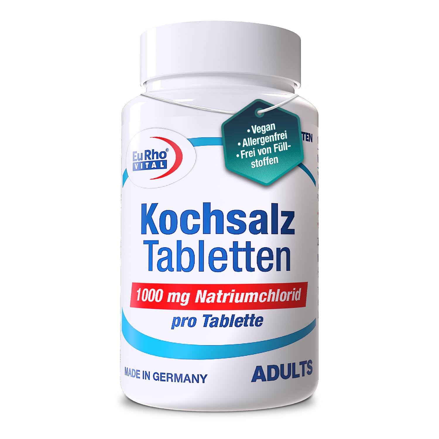 Kochsalz-Tabletten | Hochdosiert mit 1000 mg Natriumchlorid ...