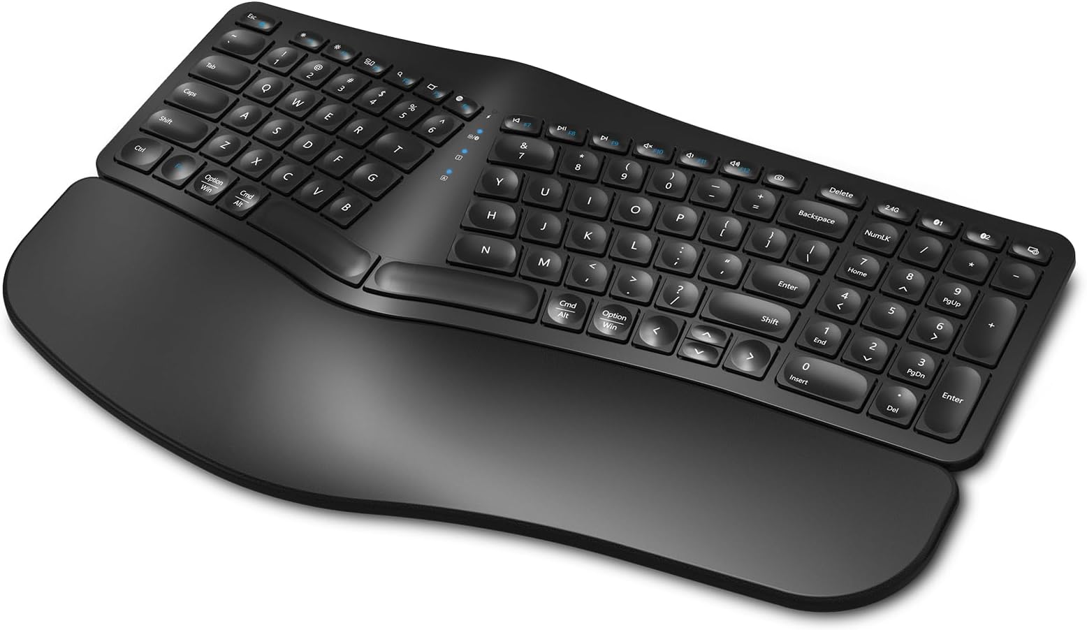 Amazon.com: TANNSEN Backlit Wireless Ergonomic Keyboard USB Split ...