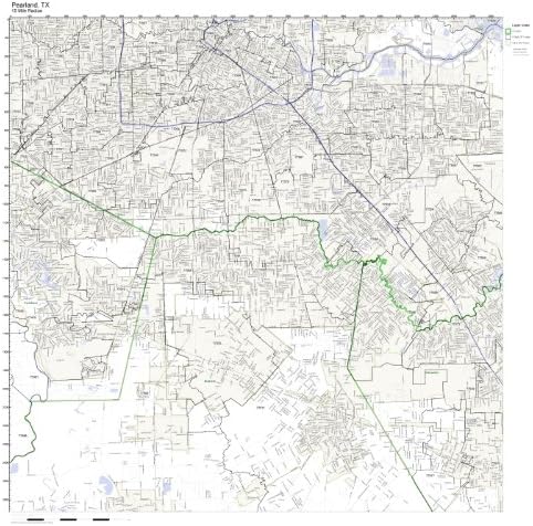 Amazon.com: Working Maps Pearland, TX Zip Code Map Laminated : Office ...