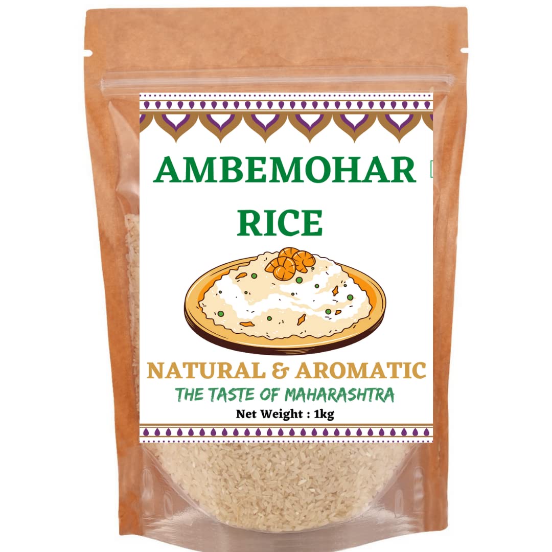Buy Natural AmbeMohar Rice - 1kg - Aromatic Rice - Biryani Rice ...