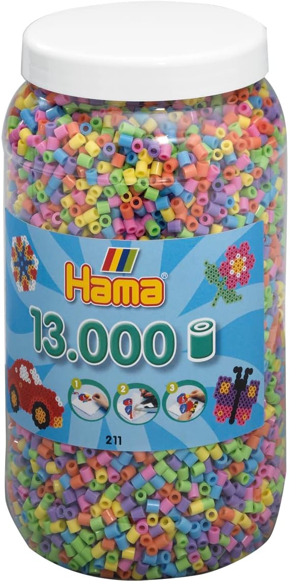 Hama Beads Pastel Mix in Tub : Amazon.co.uk: Toys & Games