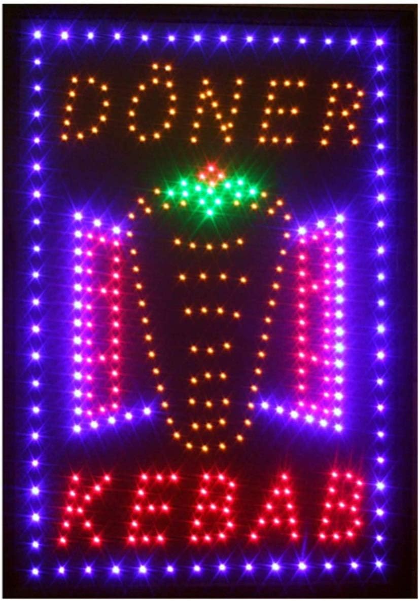 Panneau LED électronique DONER KEBAB - Le panneau LED lumineux original ...