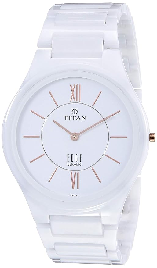 Titan Edge Ceramic Analog White Dial Men's Watch NQ1696QC04 : Amazon.in ...