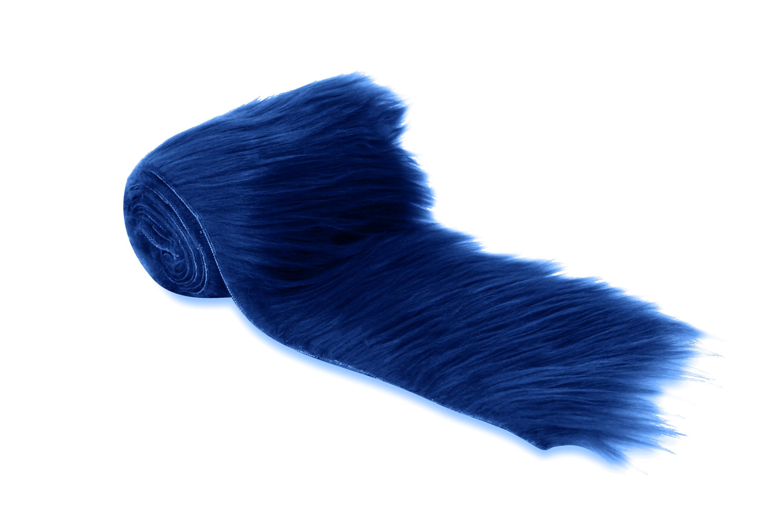 Amazon.com: Faux Fur Fabric Trim for Crafts | Navy Blue Fur Fabric ...