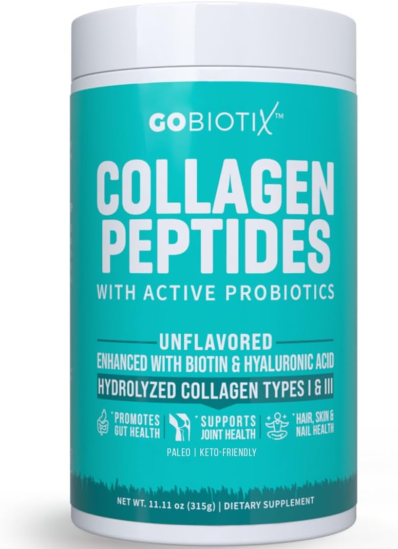 Amazon.com: GOBIOTIX Collagen Powder Supplement with Probiotics ...
