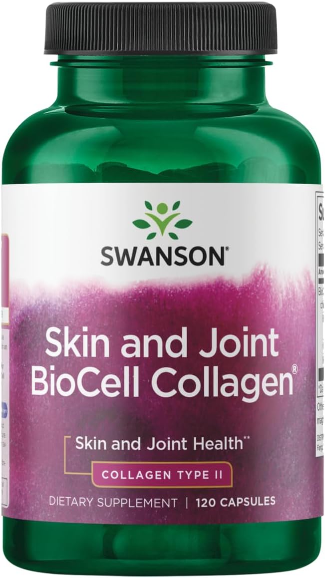 Amazon.com: Swanson Skin and Joint BioCell Collagen - Collagen Type II ...