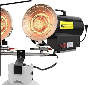 AgiiMan Forced Air Propane Heater - 60,000 BTU Outdoor Propane Heater ...