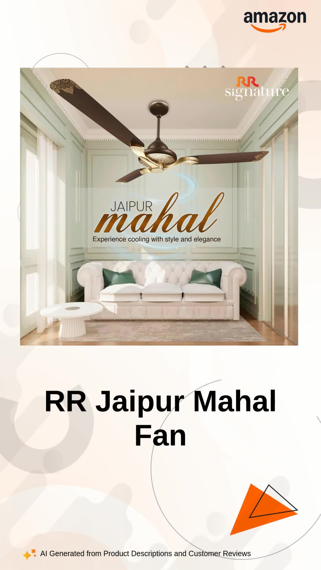 Watch RR Jaipur Mahal Fan on Amazon Live