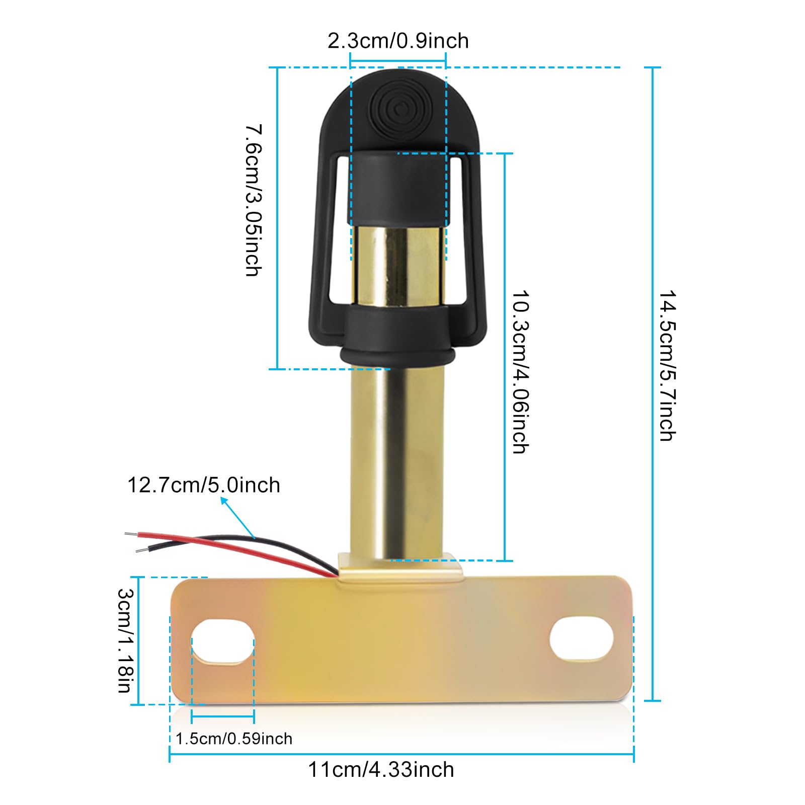 Snapklik.com : NWpangu Tractor Beacon Light Mounting Bracket, DIN Pole ...
