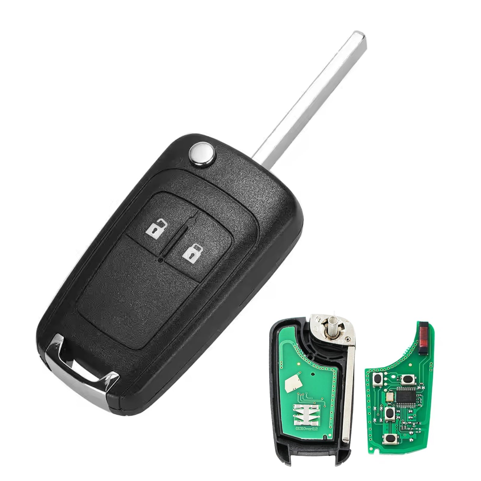 Heart Horse 2 Buttons Car Key Fob Cases Flip Remote Control ...