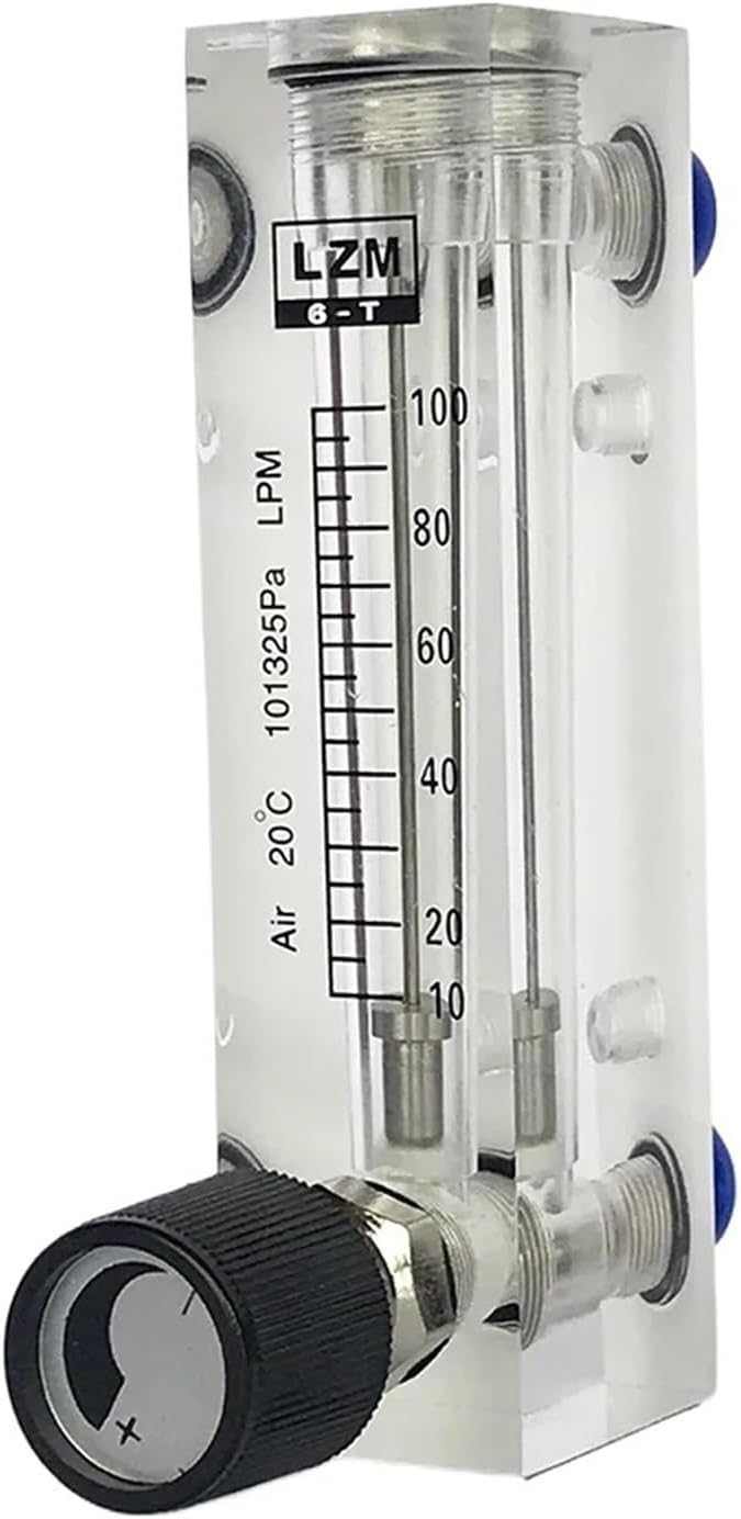 8mm Push in Water Gas Air Float Flowmeter Panel Type Rotameter with ...