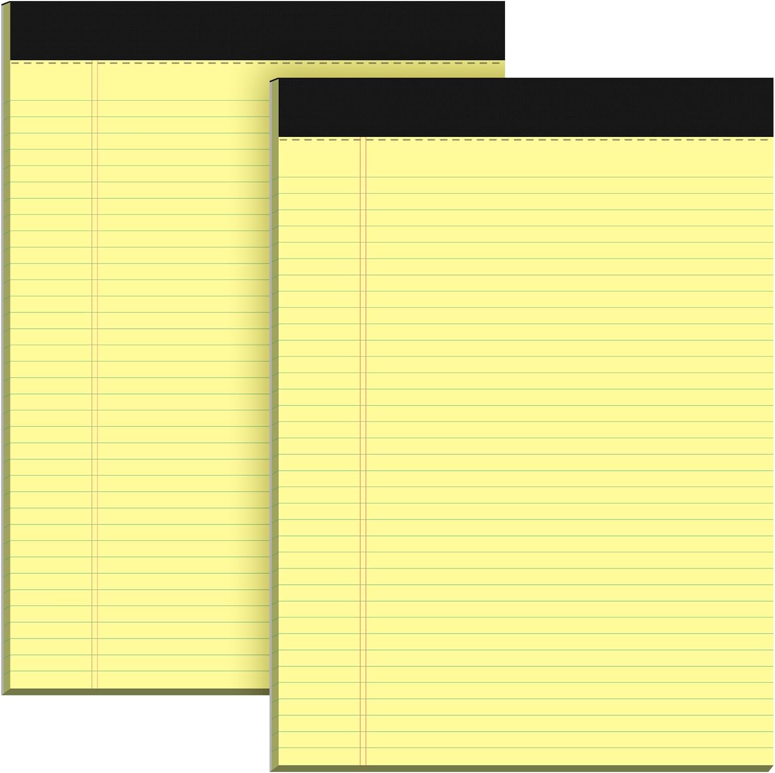 Amazon Basics Legal/Wide Ruled 21.6 cm by 29.8 cm Legal Pad, White (50 ...