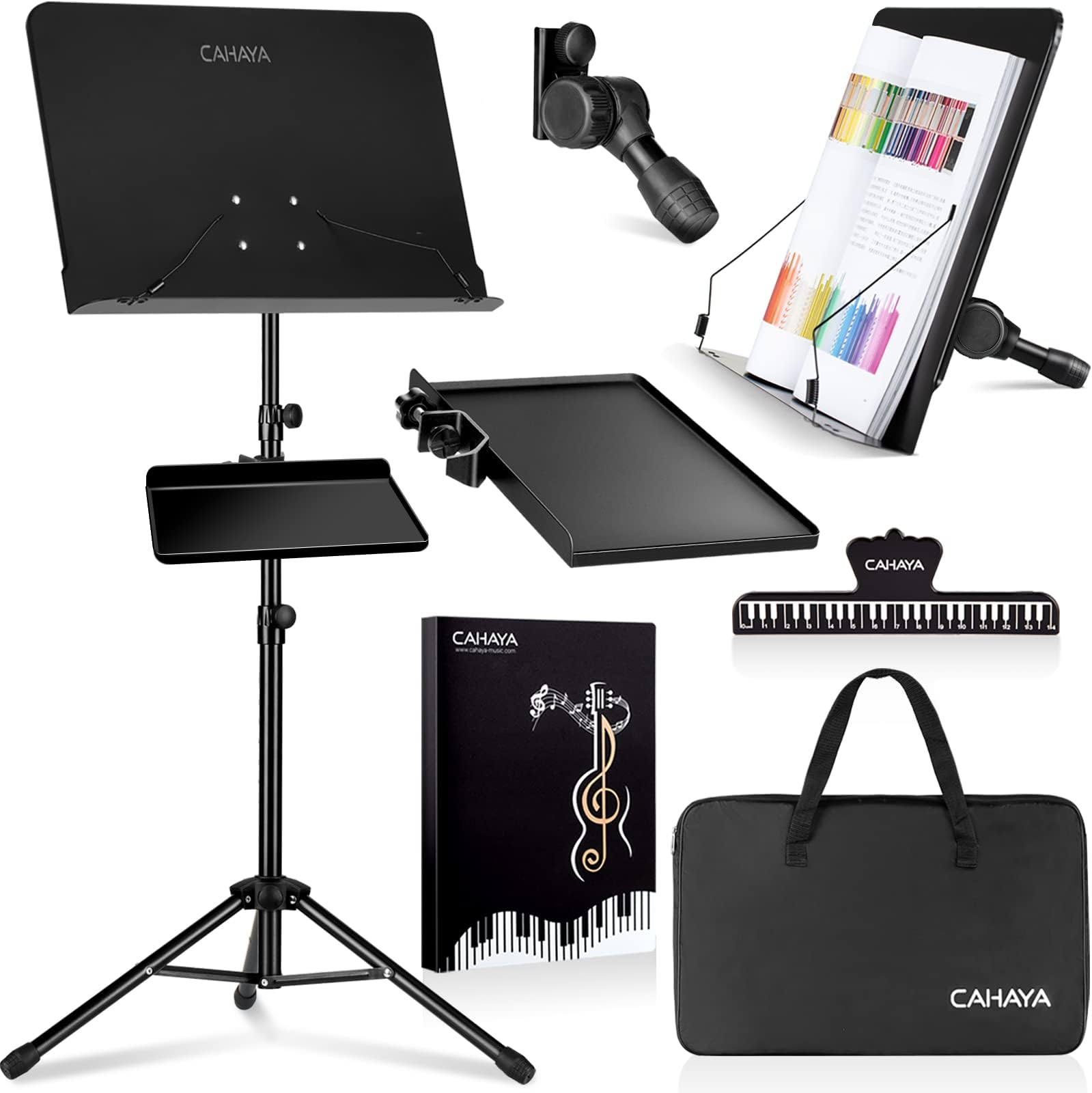 Amazon.com: Stagg MUS-ARM 1 Small Music Stand with Attachable Holder ...