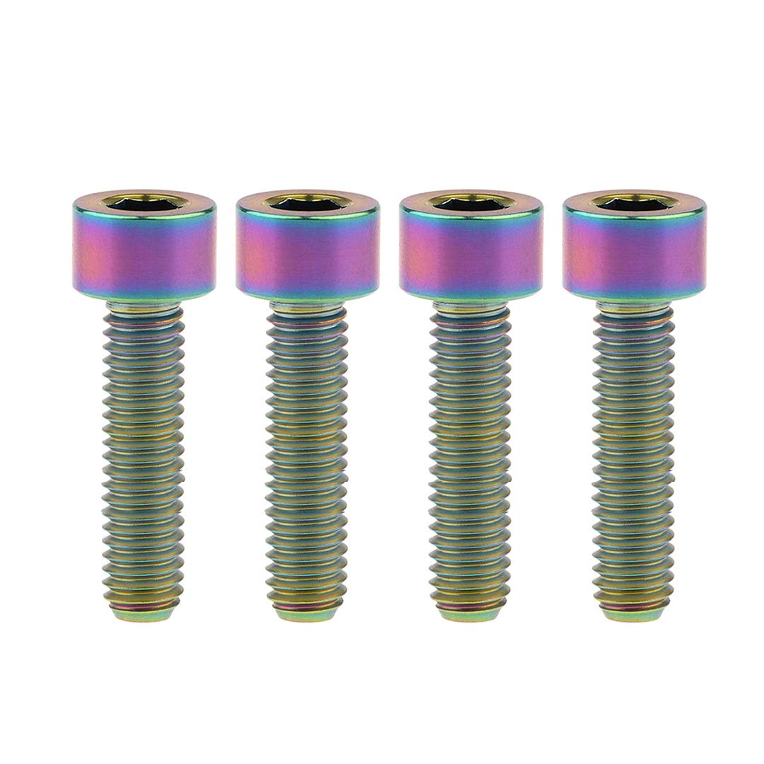 Titanium Alloy Fasteners Wanyifa Titanium M5 Bicycle Screws - Rainbow ...