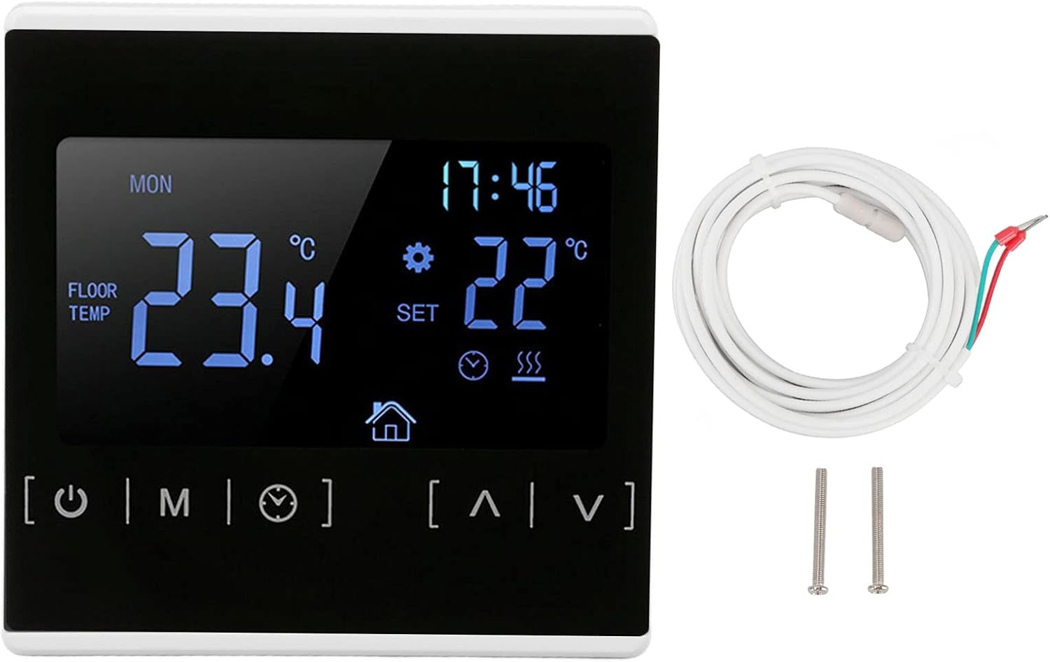 AC 85V‑ Smart Home Digital Thermostat Dual Control Dual Temperature ...