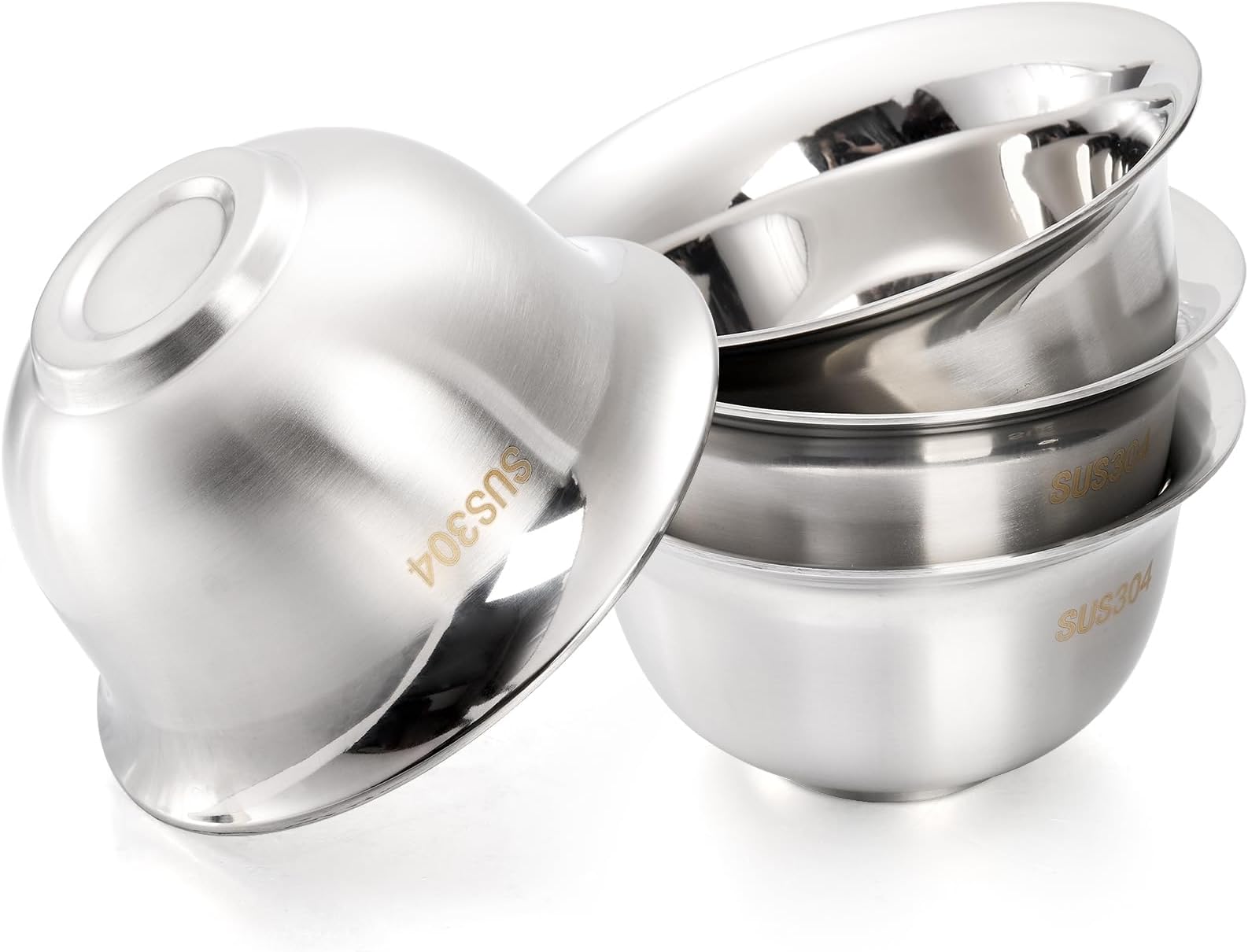 Amazon.com | LOSYHU 6 Pack 14 Oz Stainless Steel Soup Bowls Double ...