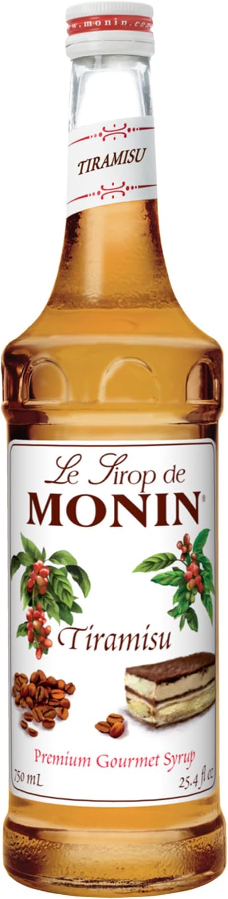 Amazon.com: Monin - Tiramisu Syrup, Rich Flavors of Custard, Cocoa ...