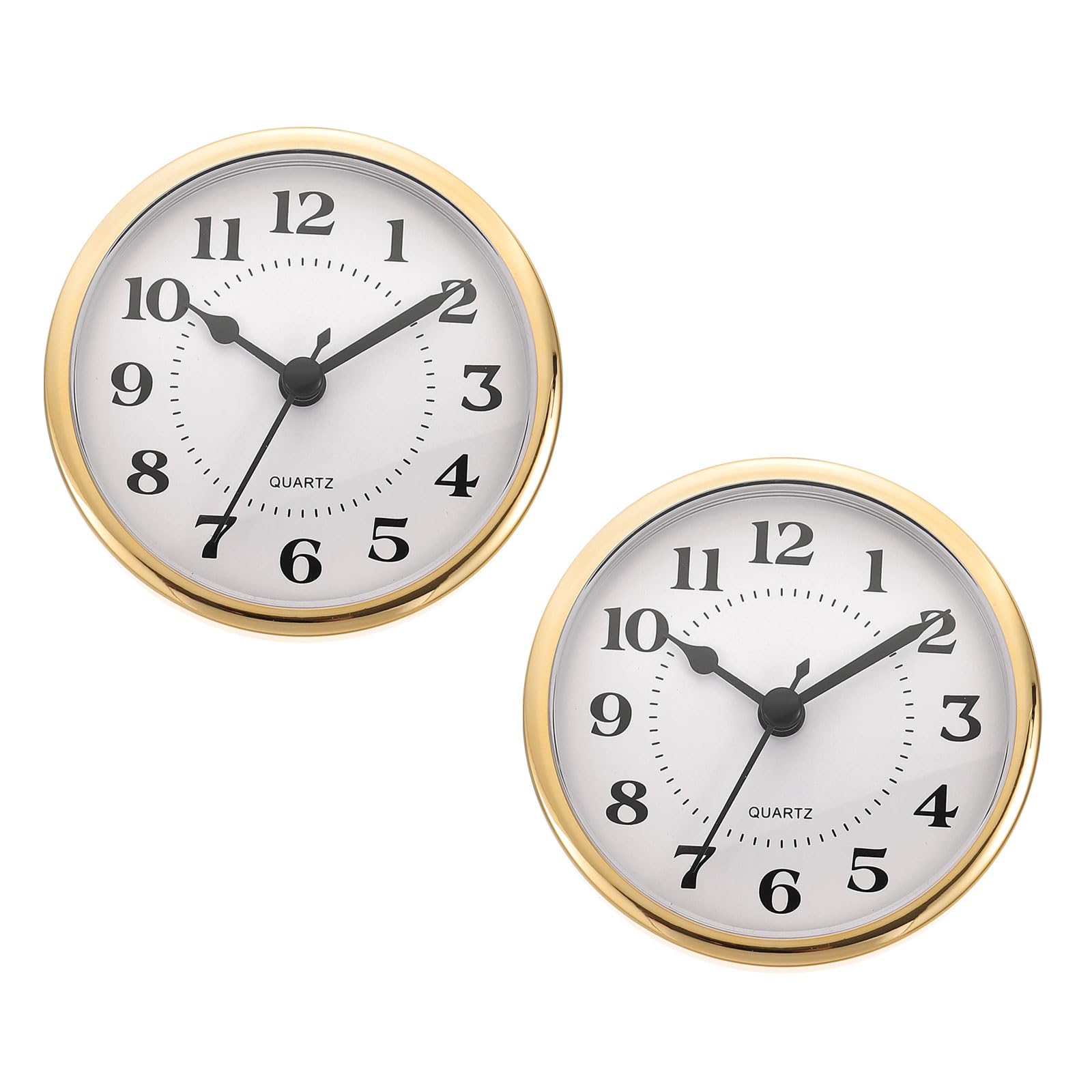 PATIKIL 3.5" 90mm Quartz Clock Insert, 2 Pcs Round Quartz Movement ...
