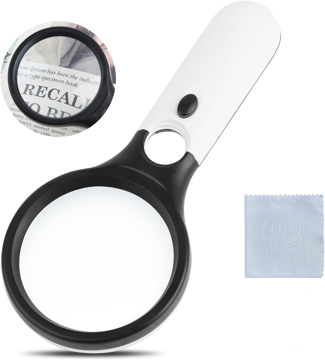 Amazon.com: Magnifying Glass with Light, 10X 45X Handheld Glass Reading ...