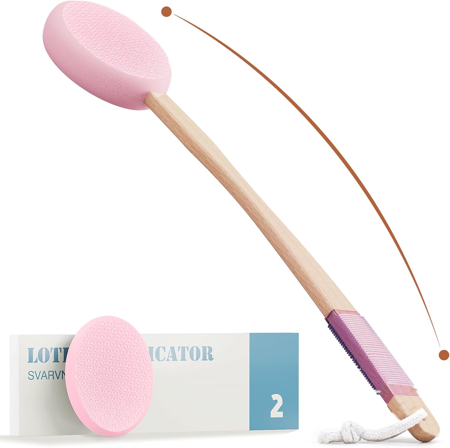 Amazon.com : Svarvns Lotion Applicator for Back and Feet with 2 ...