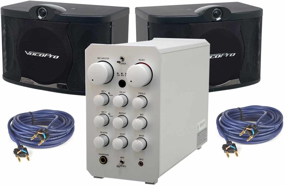 VocoPro CASAMAN408 Professional Digital Karaoke Mixing Amplifier with 8 ...