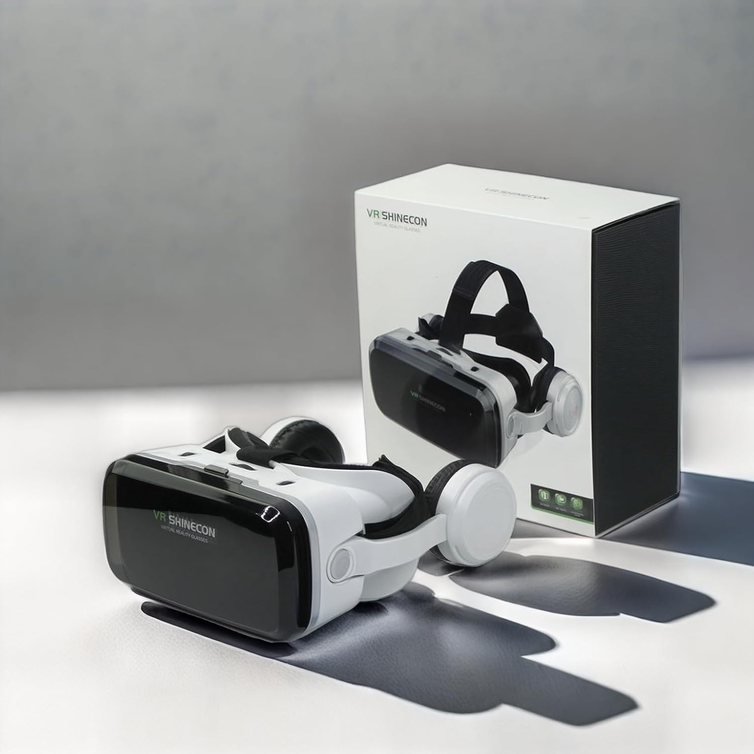 Amazon.com: VR SHINECON Cell Phone Virtual Reality headsets, iPhone and ...