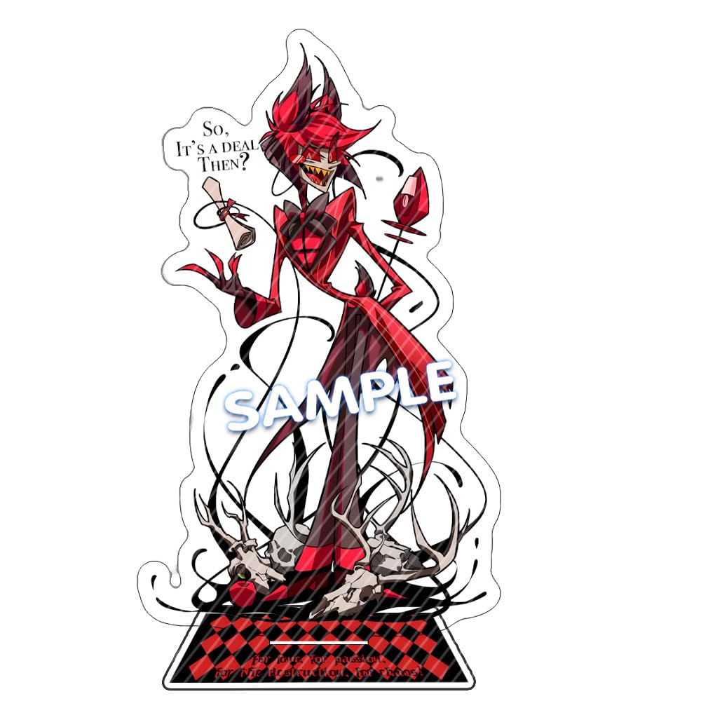 Buy Zhongkaihua Hazbin Hotel Stand Figure Alastor/Angel Dust/Lucifer ...