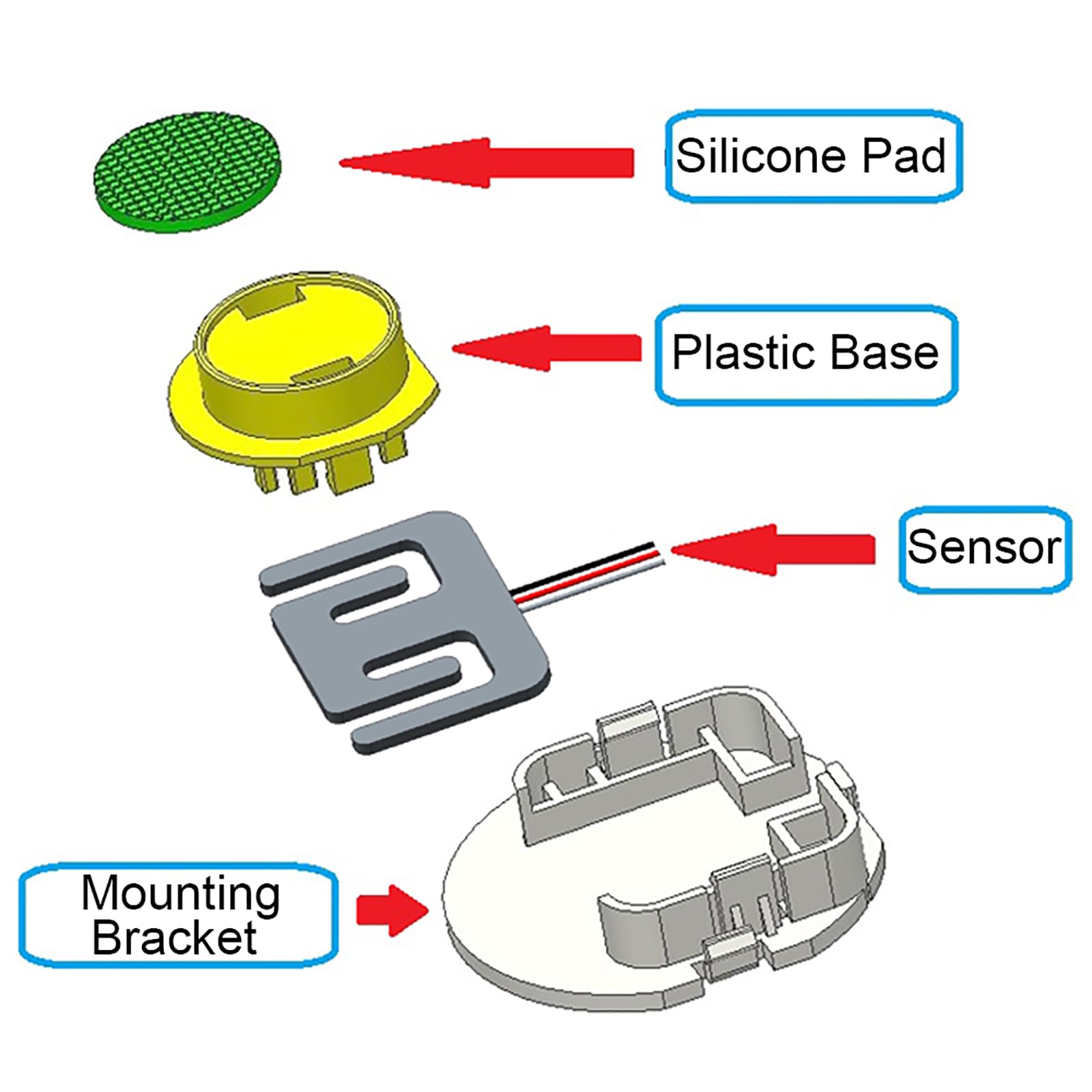 Snapklik.com : Wishiot 4PCS 50KG Load Cell Weighing Sensor Half-Bridge ...