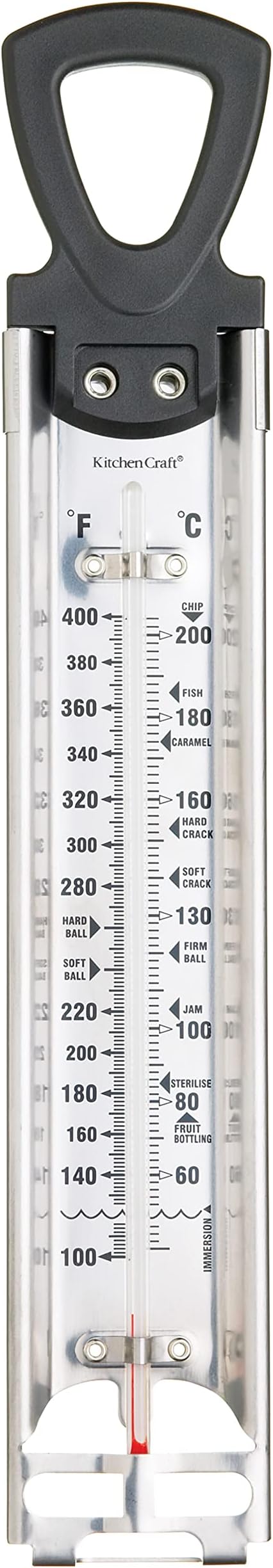 KitchenCraft Home Made Sugar Thermometer for Cooking Candy or Jam, Deep ...