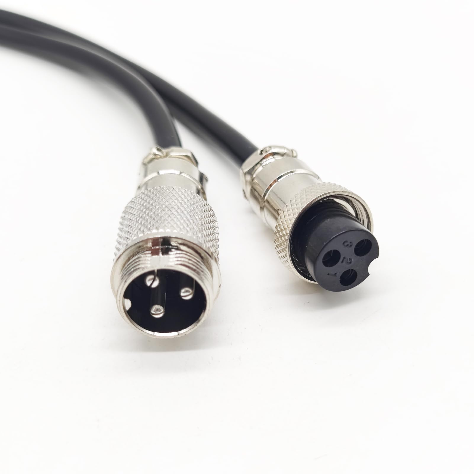 Amazon.com: 3.28 ft GX16 3 Pin Cable Male to Female Head Aviation ...