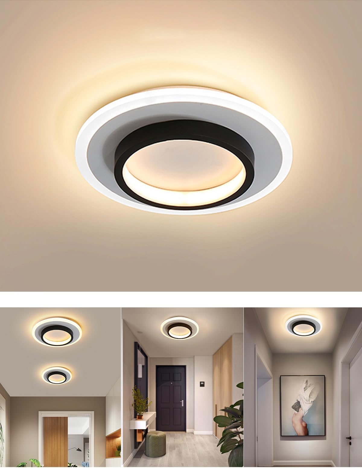 Ckeibt Luminación de Techo LED - Lámpara de Techo de Diseño Moderno y ...