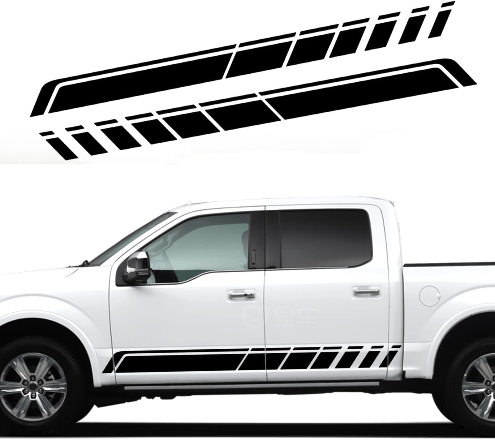 Amazon.com: 2 Car Truck Trailer Side Decals Graphics Stripes Vinyl # ...