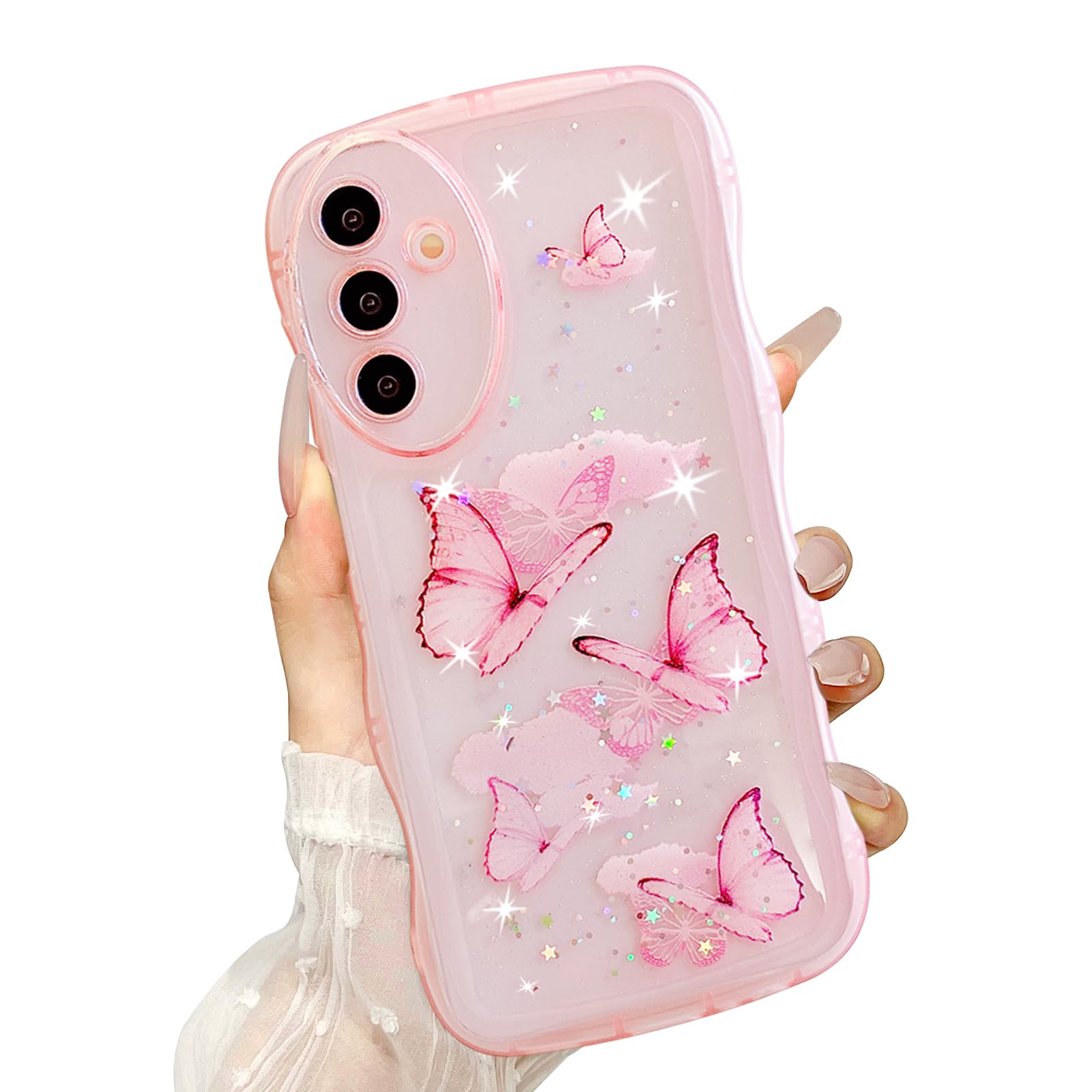 Amazon.com: UEEBAI Wave Case for Samsung Galaxy A16 4G/5G 5G, Pretty ...