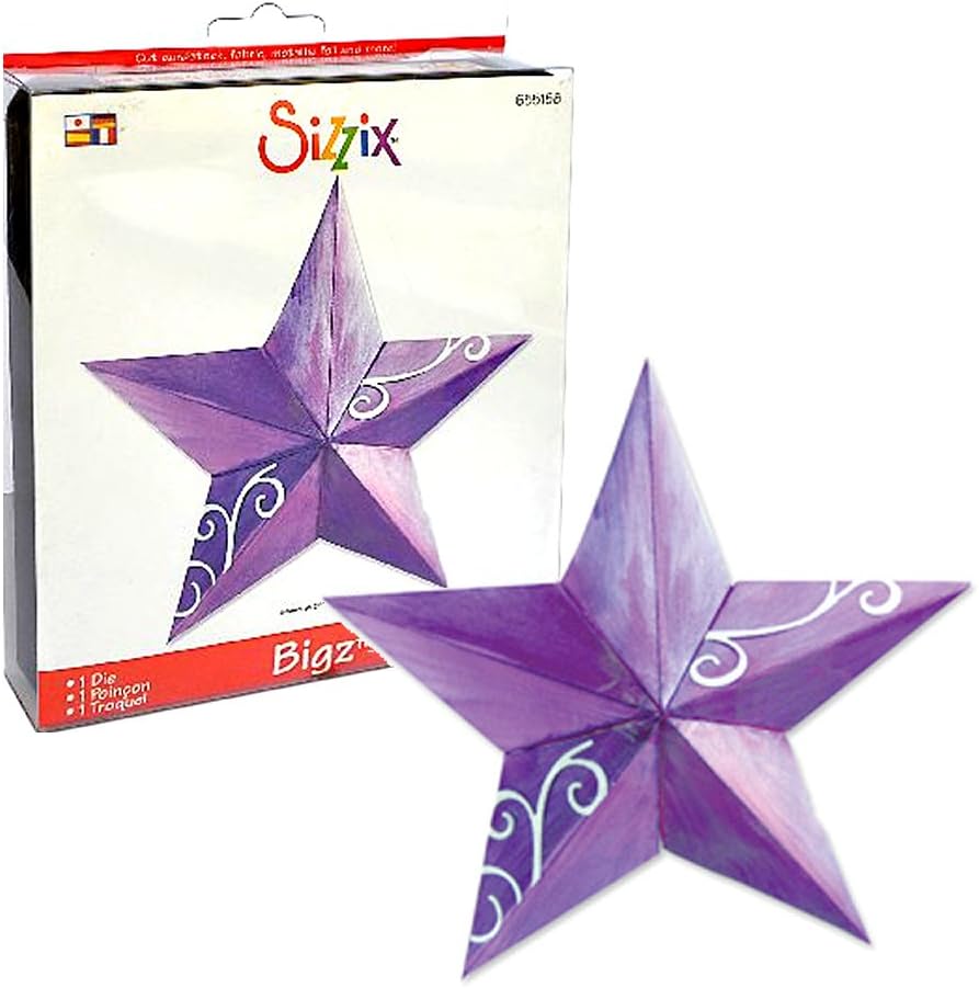 Sizzix Bigz BIGkick/Big Shot Die-Star, 5 Point 3-D : Amazon.co.uk: Toys ...
