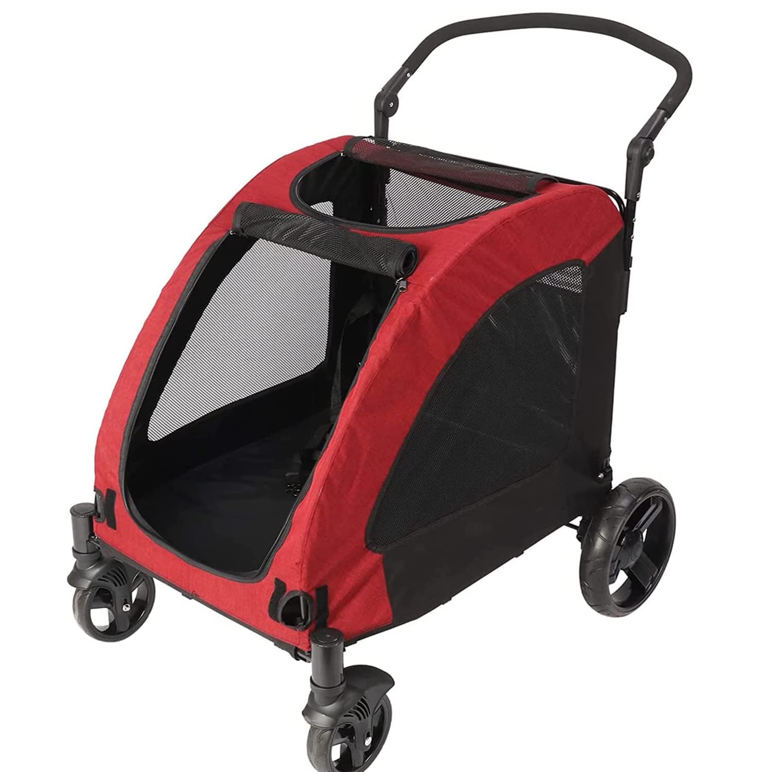 tonchean Dog Stroller for Large Dogs, Pet Can Easily Walk in/Out ...