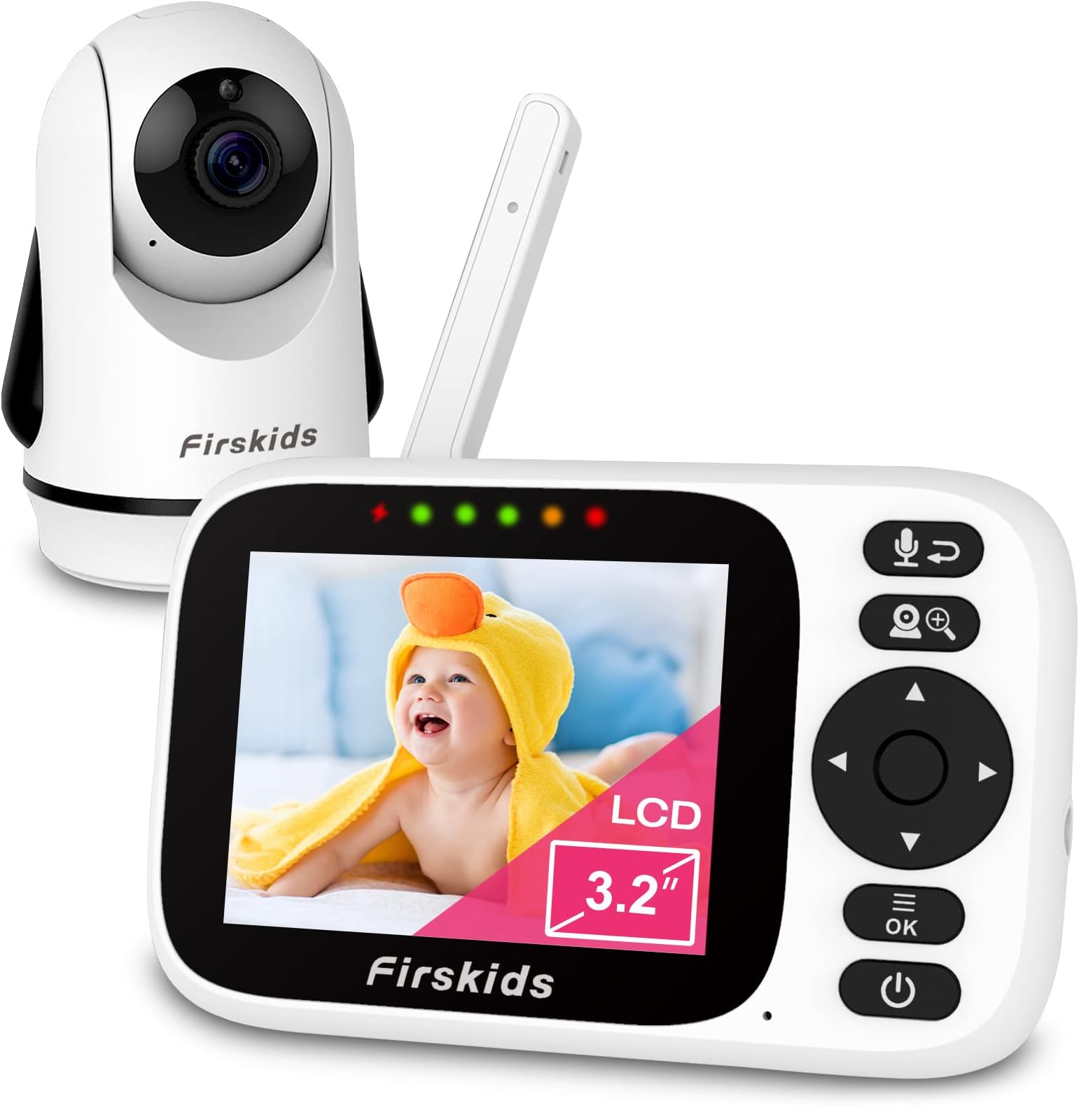Amazon.com: Firskids Baby Monitor with Camera and Audio,No WiFi ...