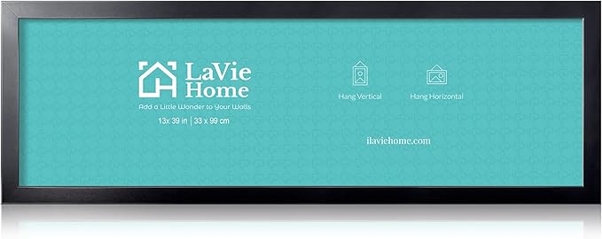 Amazon.com - LaVie Home 13x39 Picture Frame Black, Panoramic Picture ...