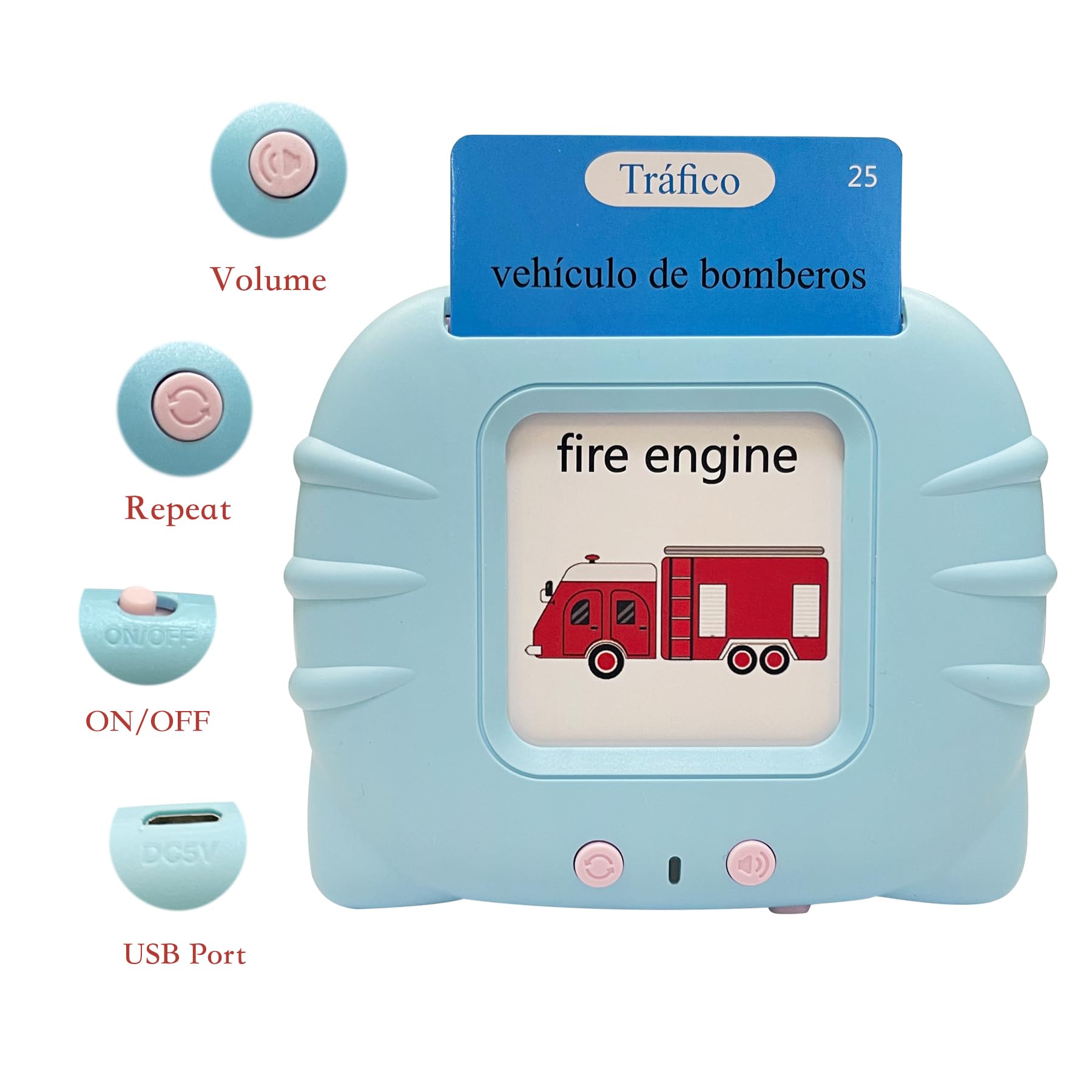 Snapklik.com : Bilingual Spanish English Flash Cards For Kids And Toddlers