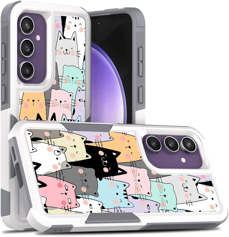 Amazon.com: Candykisscase Case for Samsung Galaxy S24 FE, Cute Cat ...