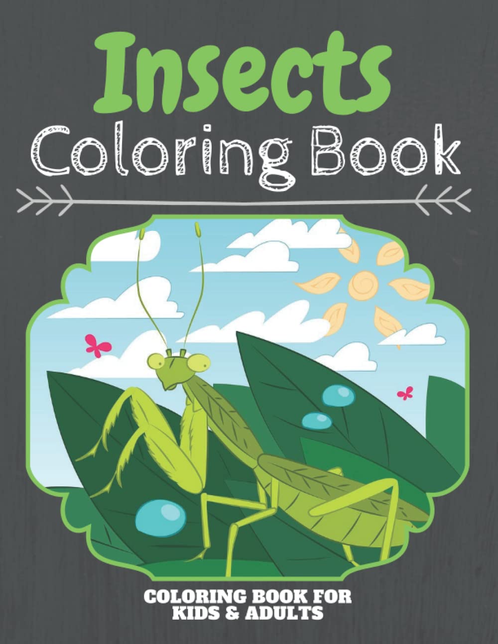 Buy Insects Coloring Book: Insects Coloring Book: +20 Pages With Funny ...