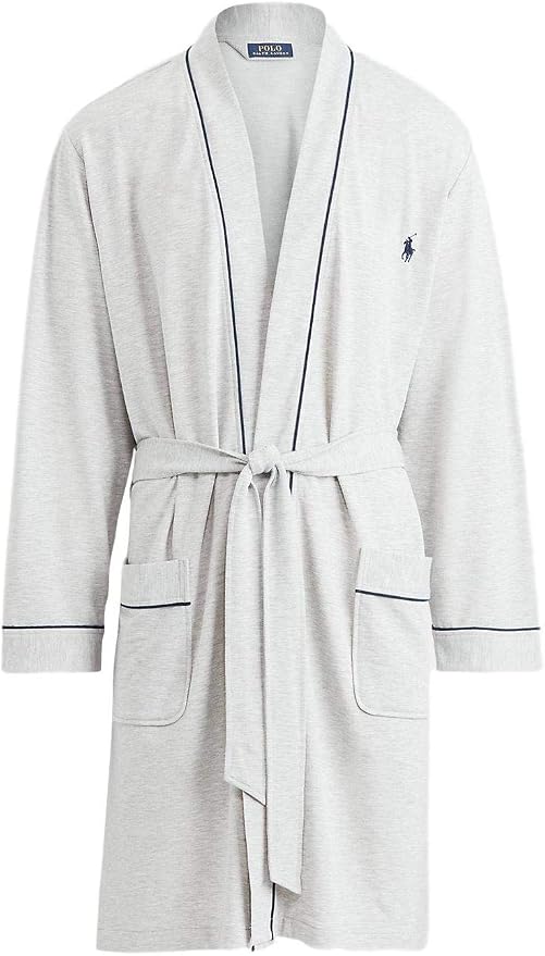 Polo Ralph Lauren Men's Woven Robe, Ralph Lauren Grey, Large-X-Large ...