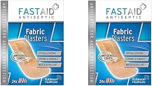 Fastaid Breathable Fabric Plasters 24 (Packaging May Vary) (Pack of 2 ...