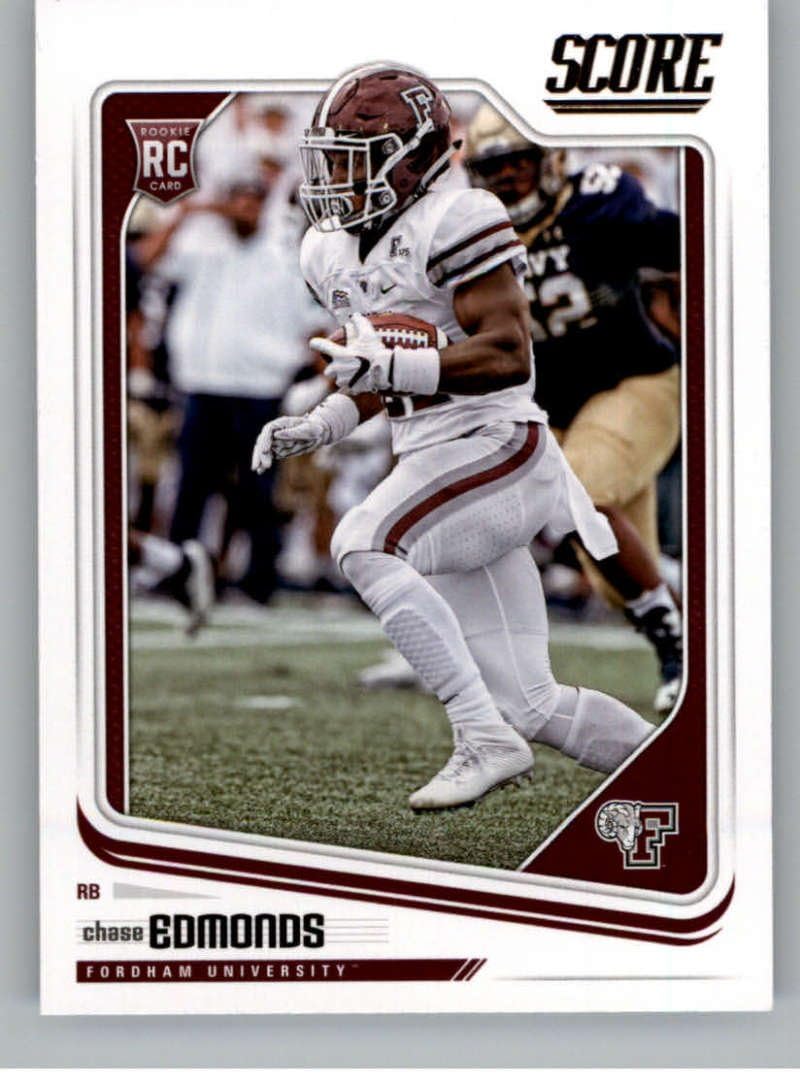 Amazon.com: 2018 Score #361 Chase Edmonds Fordham Rams Football Card ...